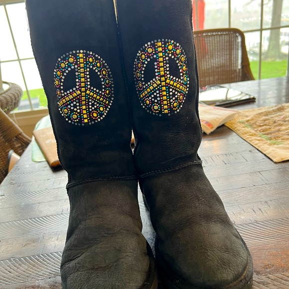 UGG | Shoes | Ugg Peace Sign Tall Boots | Poshmark